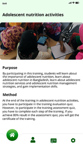 Nutrition e-Learning Platform - UNICEF Bangladesh | Riseup Labs