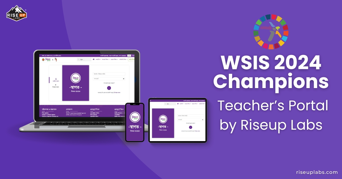 WSIS 2024 Champions: Teacher’s Portal - Riseup Labs
