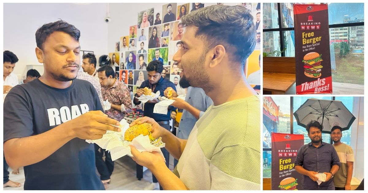 Sudden Treat From The CEO - This Time It’s Burger - Riseup Labs